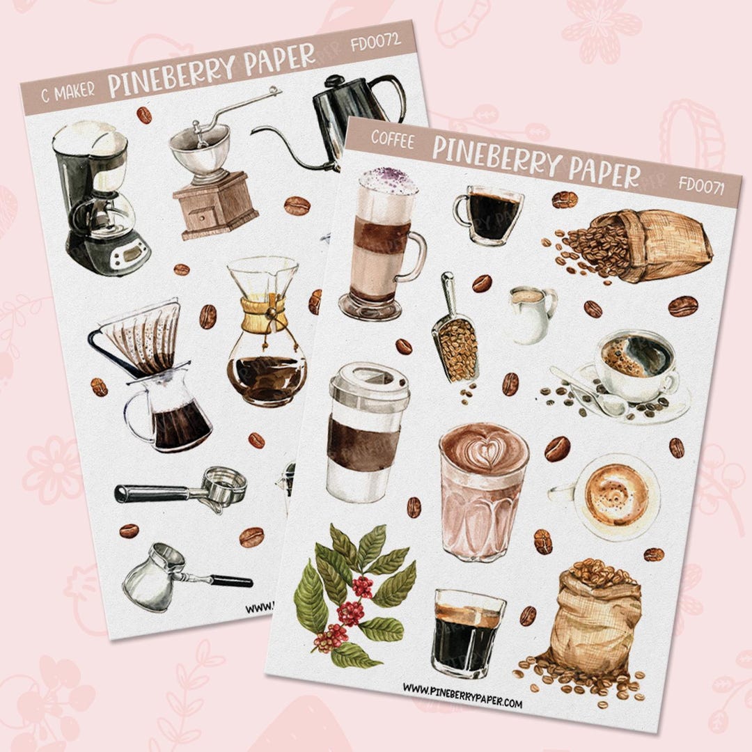 Coffee Stickers | Caffeine | Drinks | Coffee Maker | Lattes | Beverages ...