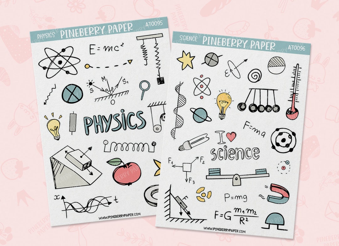 Physics Stickers | Science Love | School | Equations | Pulleys ...
