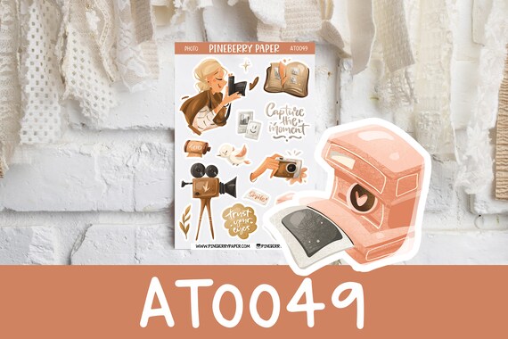 Paper Photography Stickers KC1081 Planner Stickers Journal Stickers Old ...