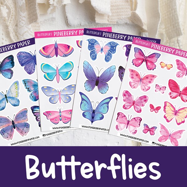 Butterfly Stickers - Etsy