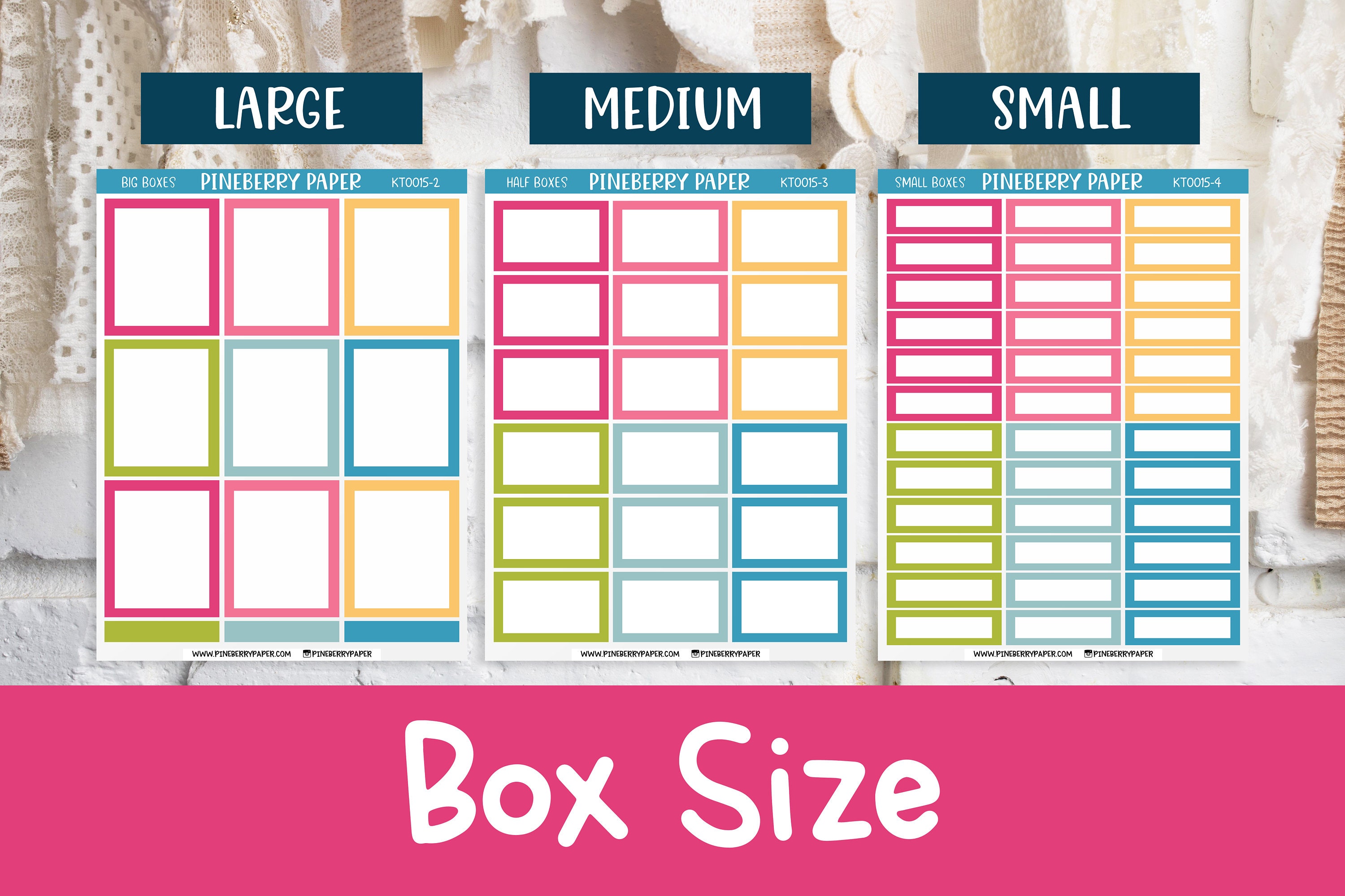 Colorway Box Stickers | Functional | Write Inside | Colorful | Multiple ...