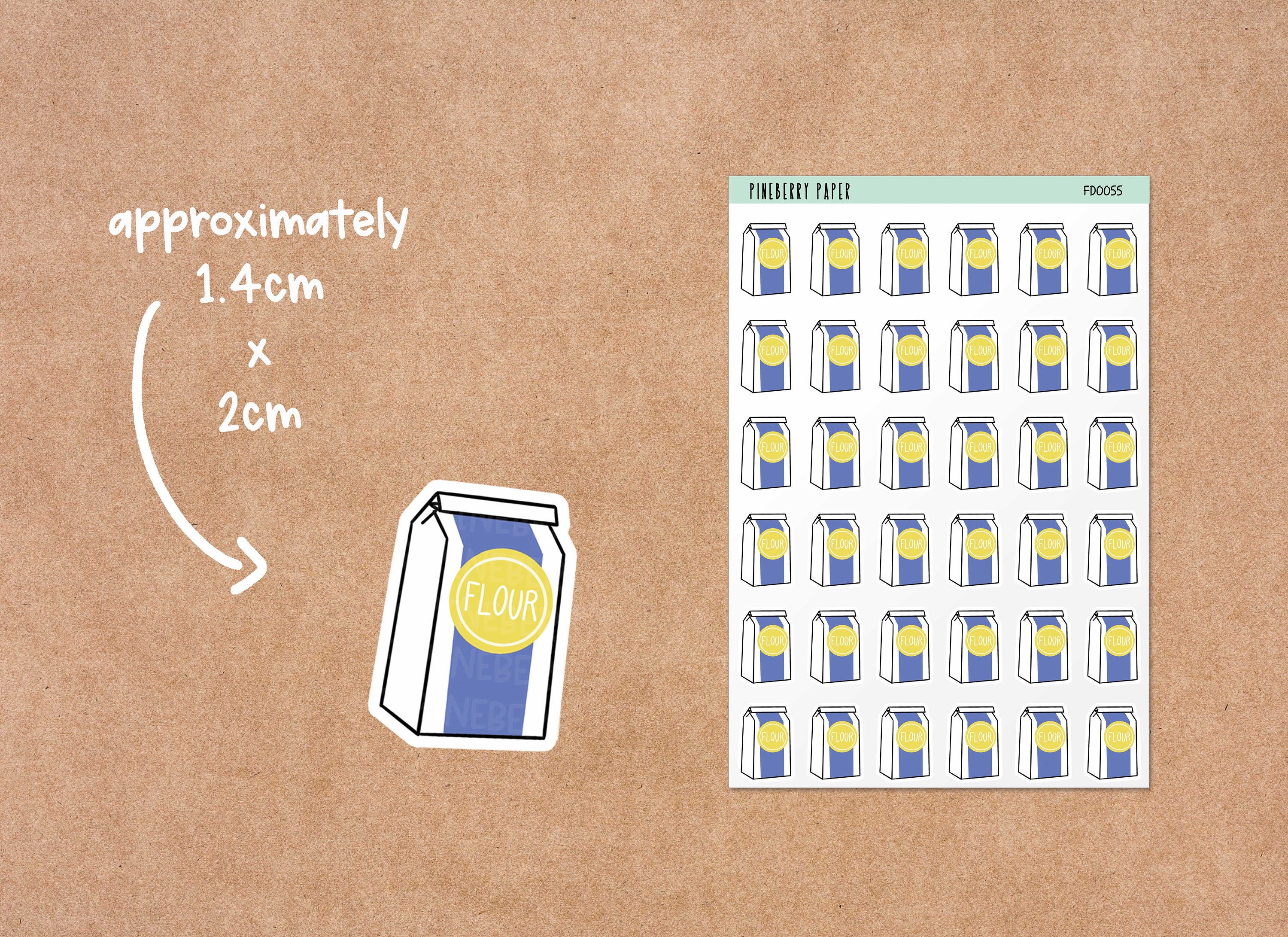 Autocollants de farine Cuisson Alimentation Cuisine - Etsy France