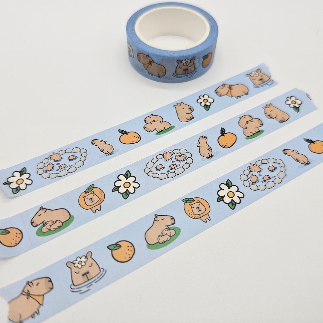Capybara Washi Tape | 15mm by 10m - Etsy