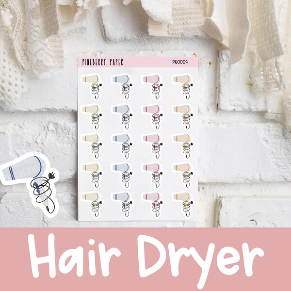 Hair Dryer Stickers - Etsy