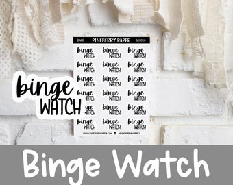 55 Binge Watch Script Planner Stickers for Erin Condren Life - Etsy