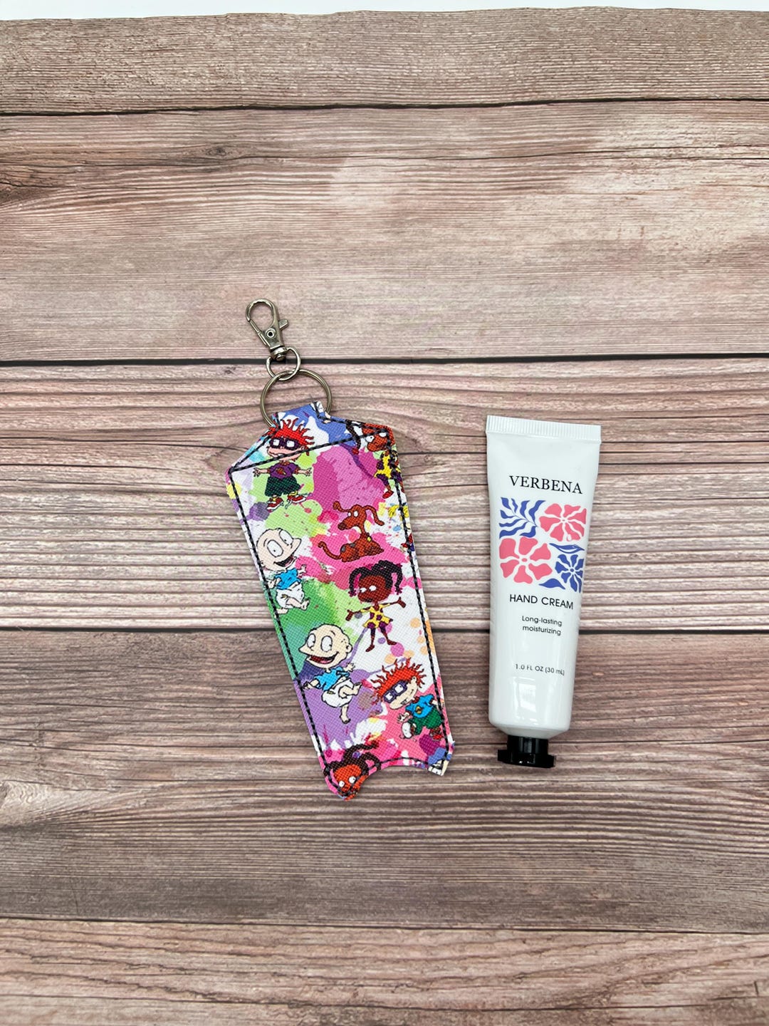Rugrats Printed Hand Lotion Keychain Holders Accessory | Travel Lotion ...