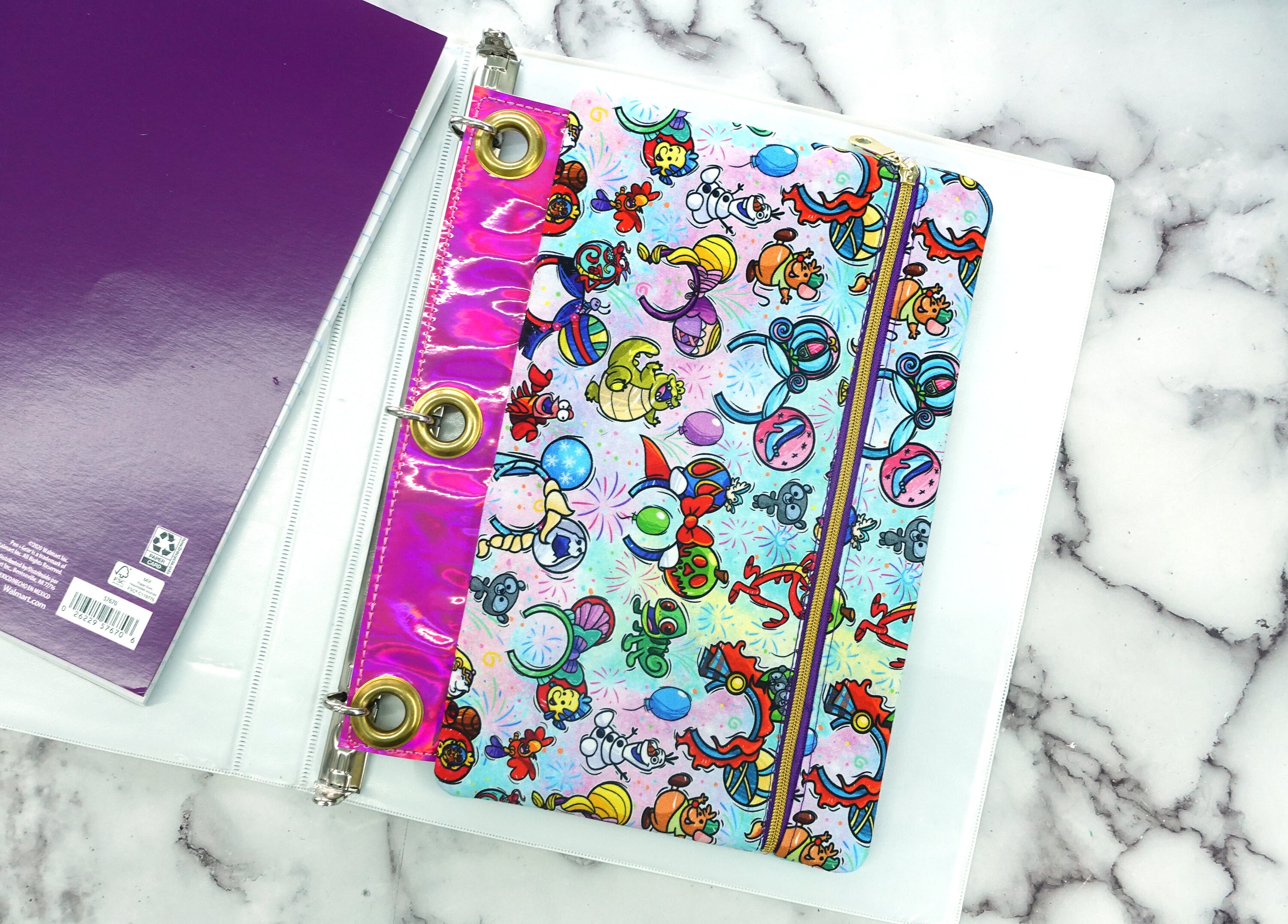 Binder Zipper Pouch | 3-ring Binder Pouch | Pencil Binder Pouch - Etsy