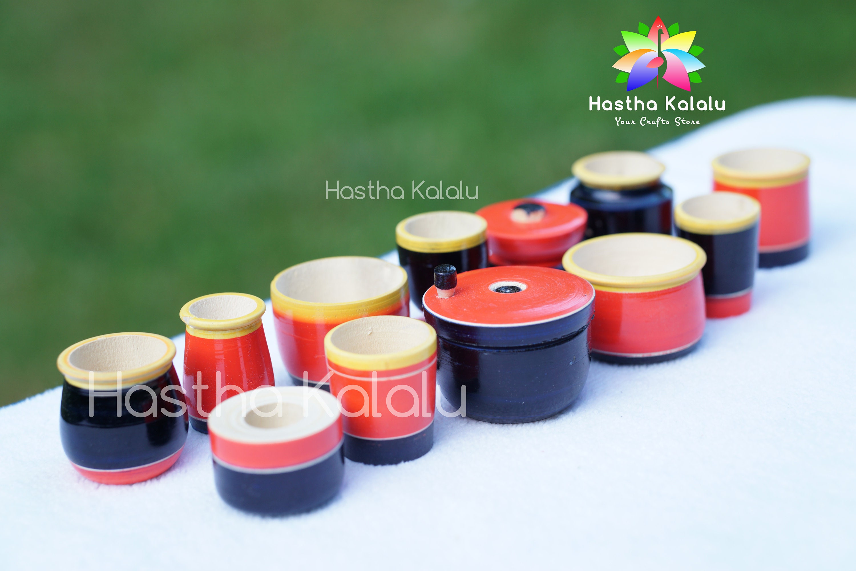 Handcrafted Wooden Kids Kitchen Utensil Toys / Navaratri | Etsy