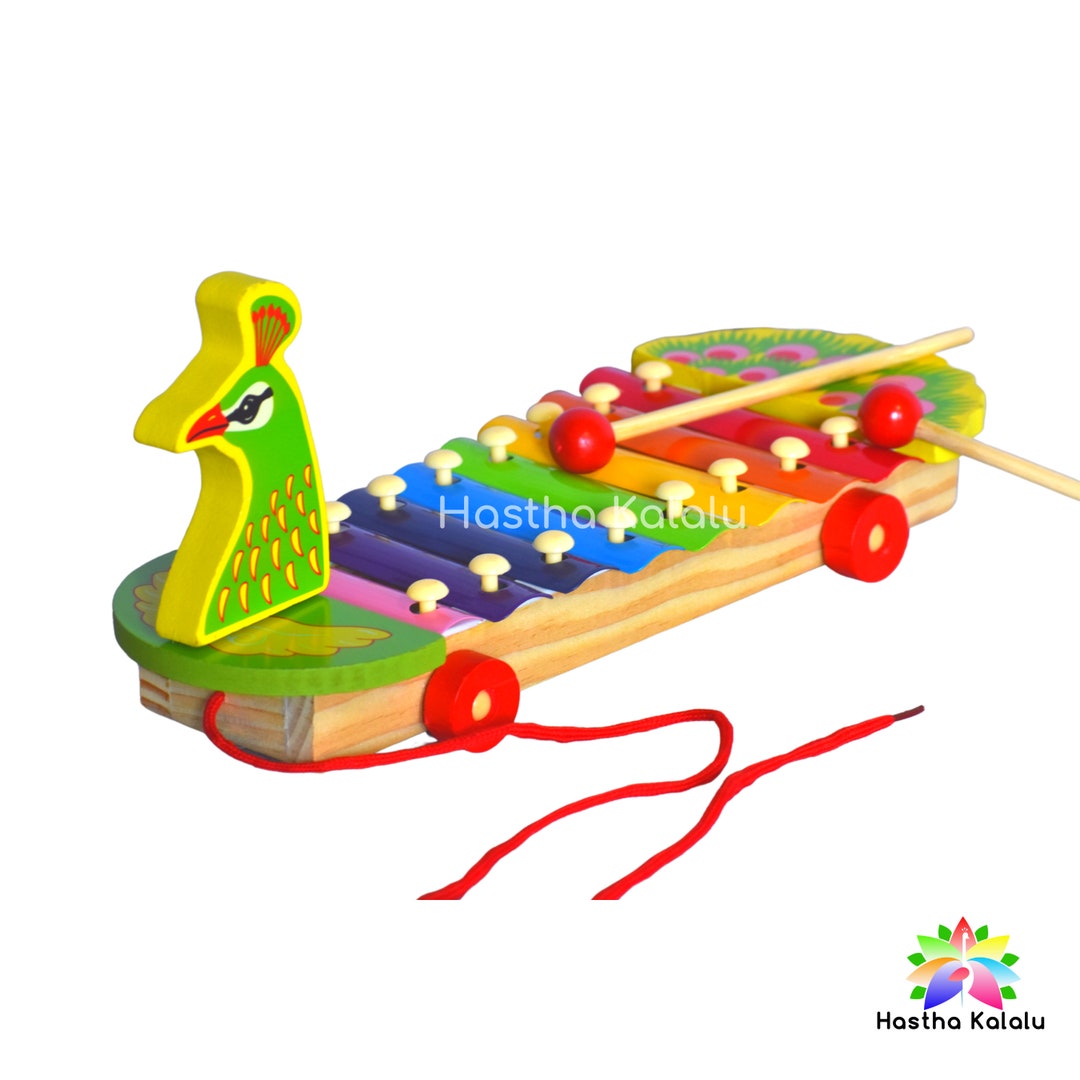 Rainbow Colored Xylophone for Kids With Mallets Orff Music Instrument ...