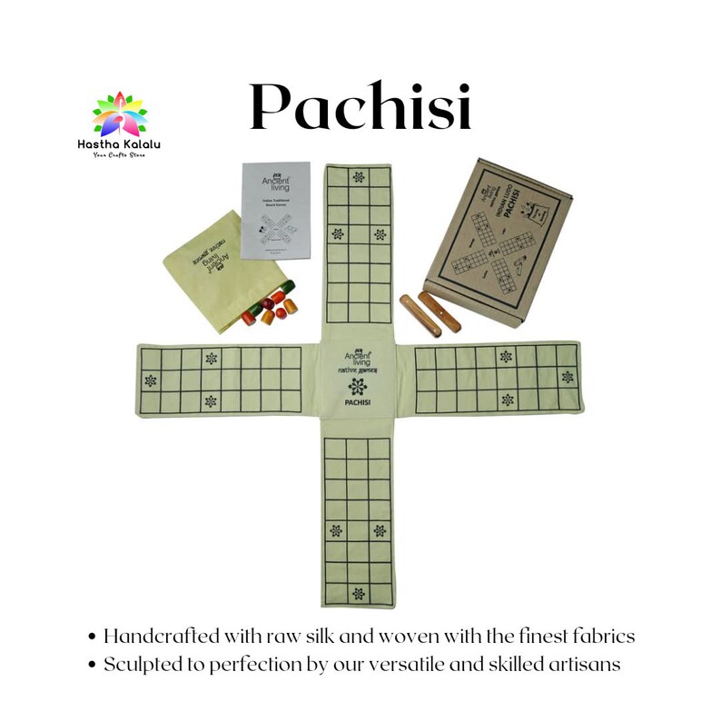 Pachisi Ludo Indian Ludo Chausar Pagade Thayam - Etsy