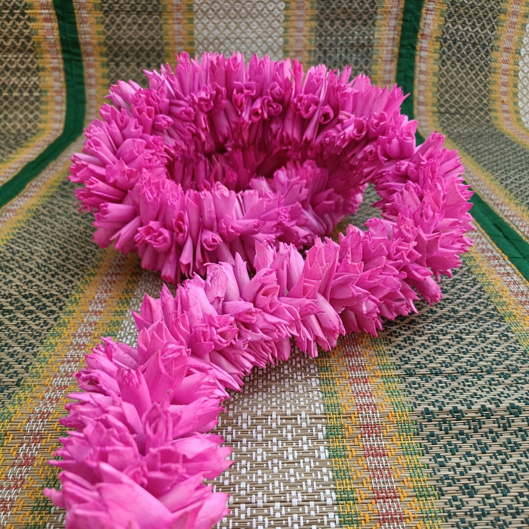 5' Lily Flower Sola Wood Garland Backdrop Decoration in Pink Indian ...