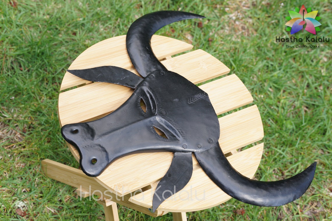 Wrought Iron Bull Mask/ Home Decor / Wall Hanging/ Christmas - Etsy