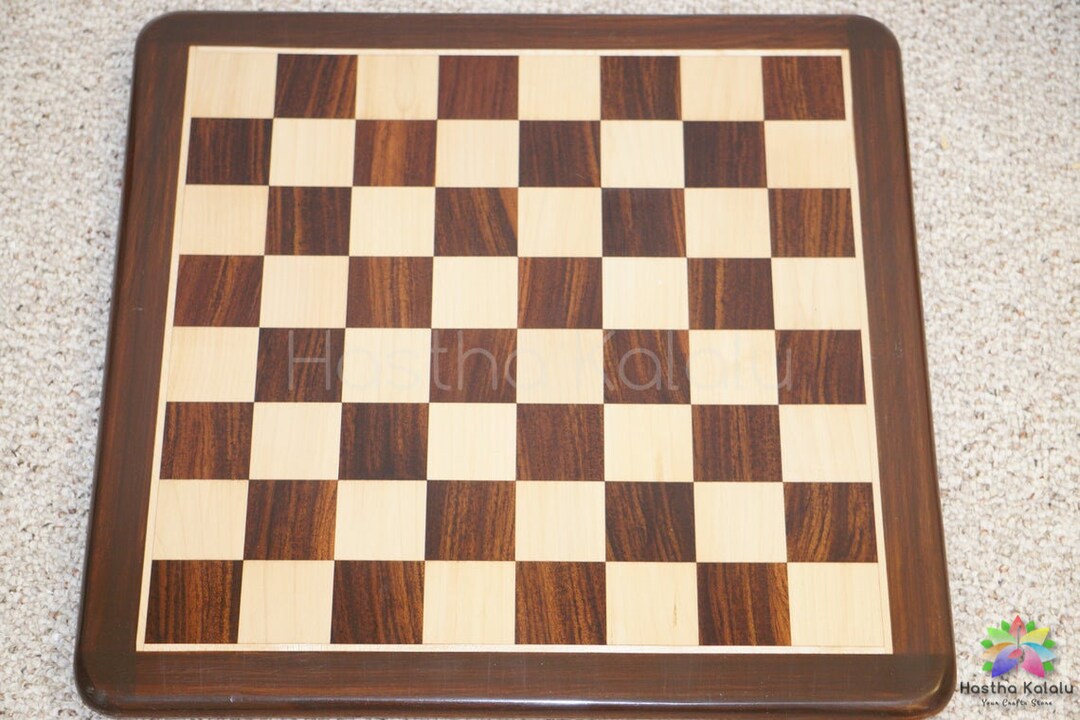 Handmade Anjan Wood Dark Brown Tournament Chess Board - Etsy