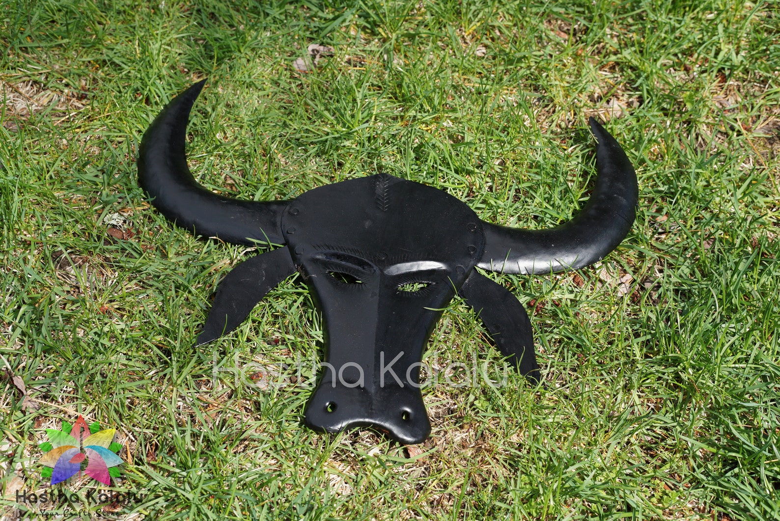 Wrought Iron Bull Mask/ Home Decor / Wall Hanging/ Christmas - Etsy