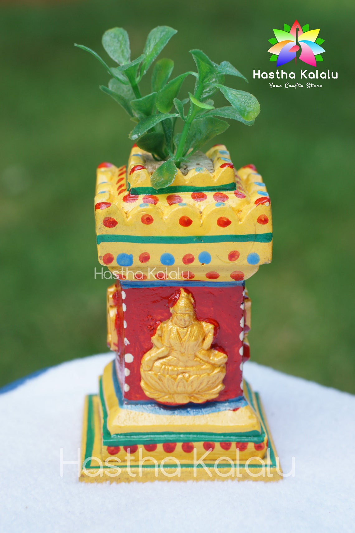 Handmade Vegetable Color Painted Tulasi Kota Show Piece - Etsy UK