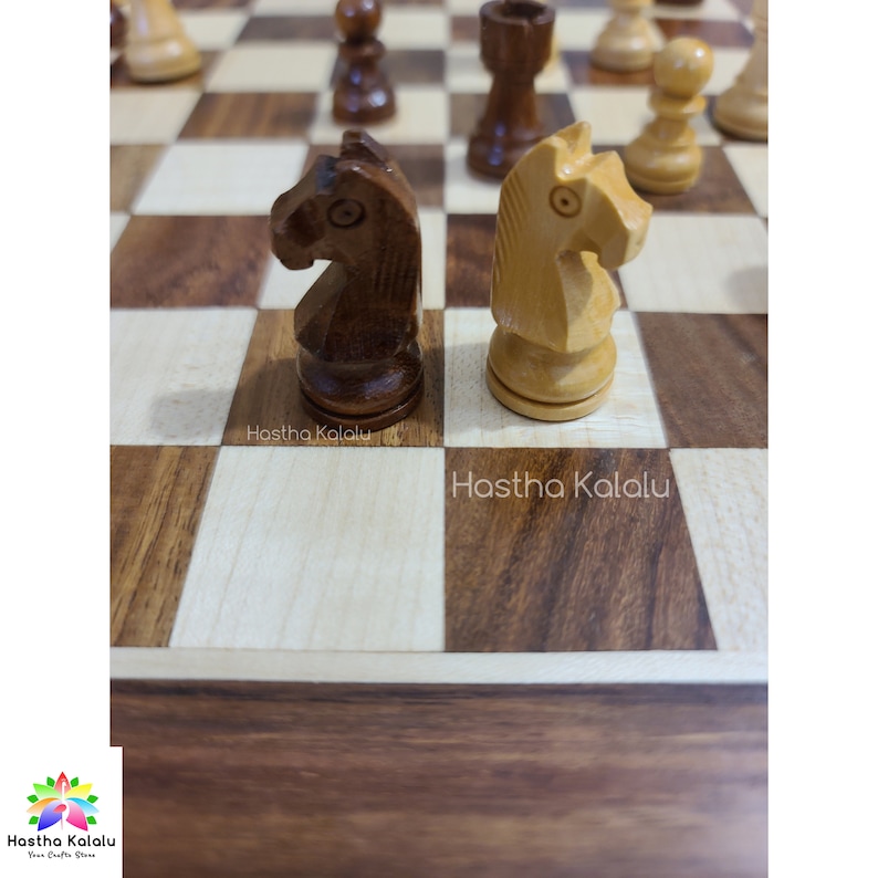 Travel Chess Set Wooden Magnetic Folding Travel Friendly/ - Etsy