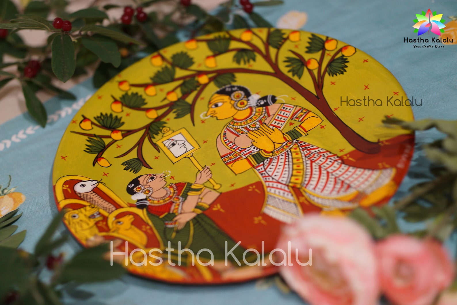 10 Handpainted Wall Hanging Melamine Made Cheriyal - Etsy