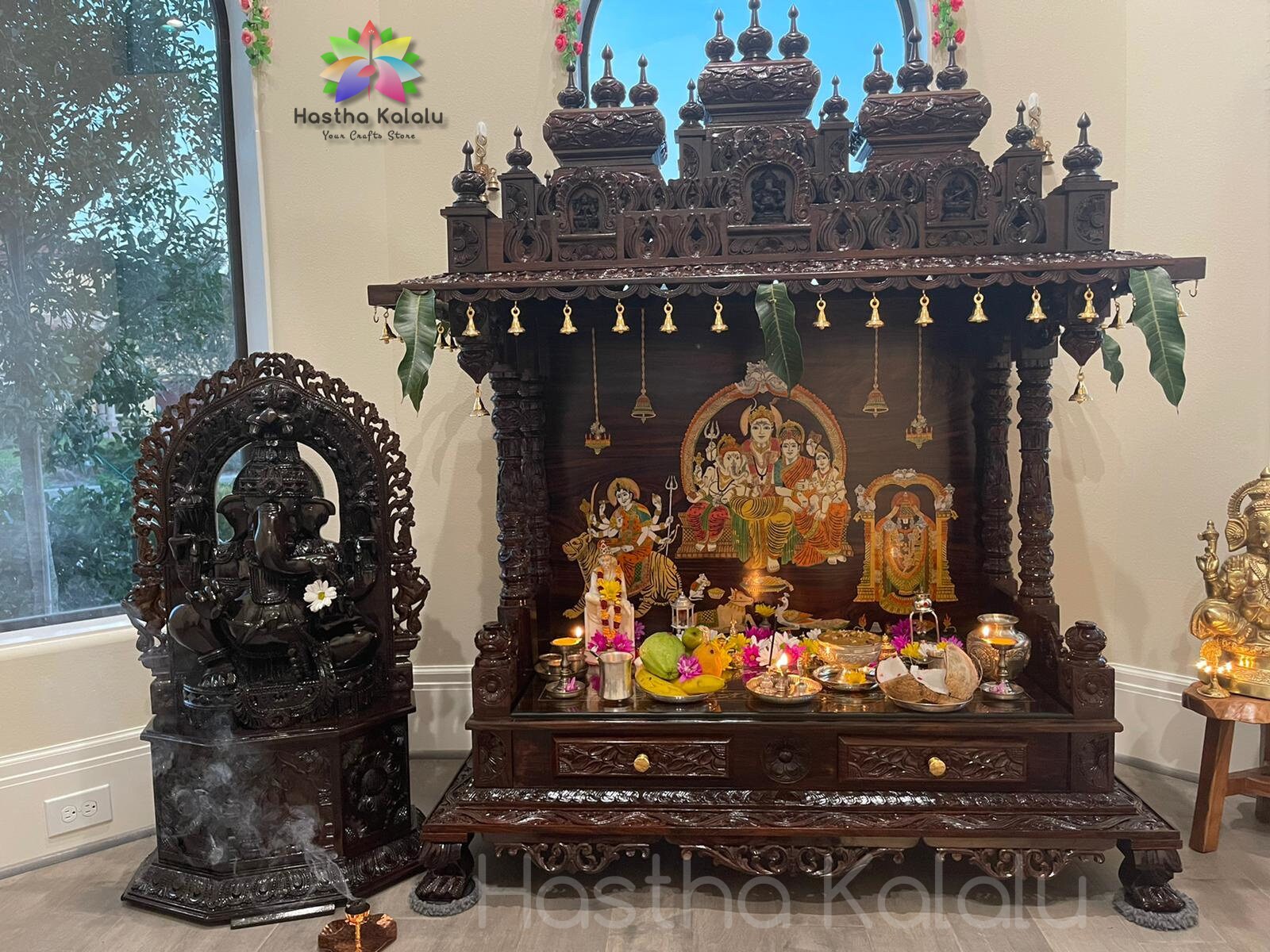 Rosewood Pooja Mandir/ Pooja Mandir for Home/ Pooja Mantap/ - Etsy Canada