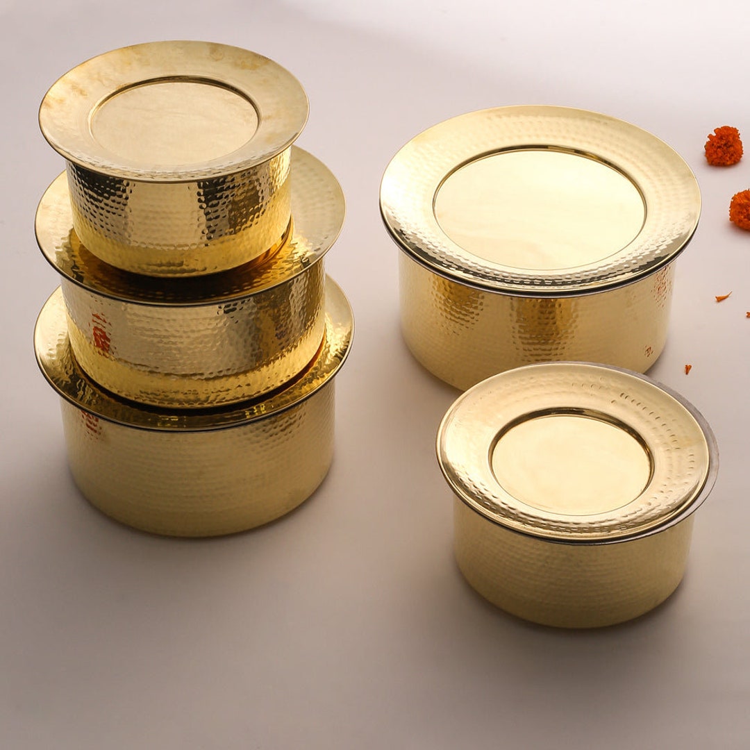 Brass Patila With Lid - Etsy