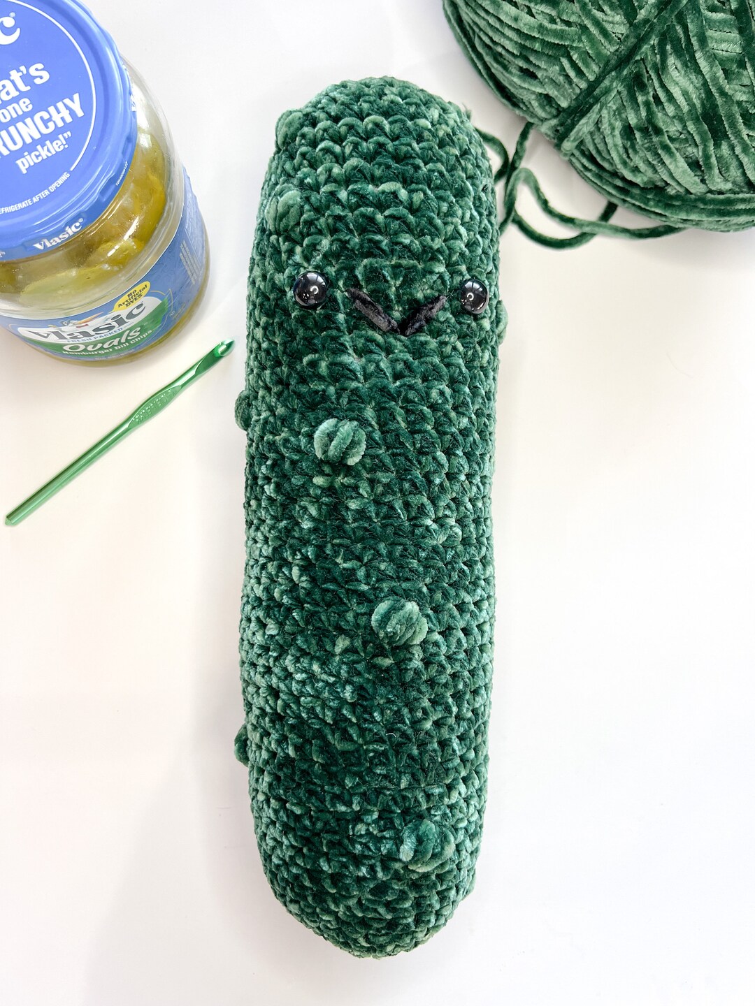 Handmade Plush Pickle Crochet Pickle Emotional Support Pickle Gag Gift ...