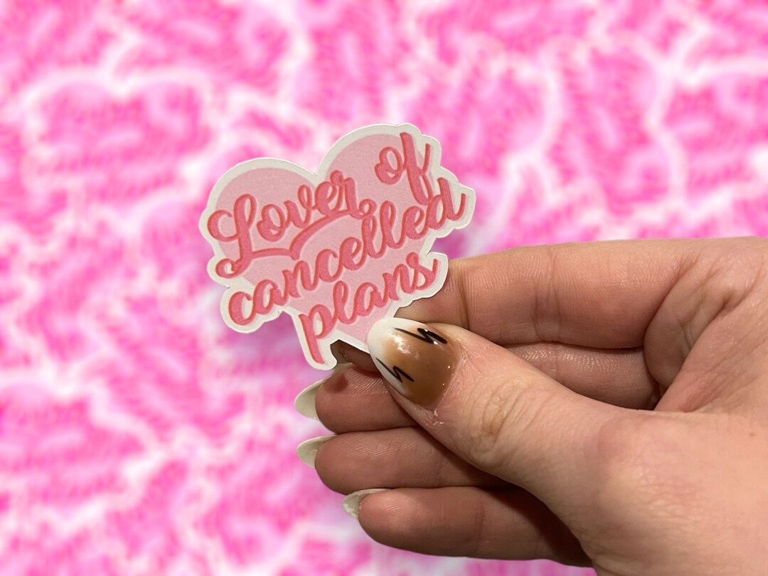 Lover of Cancelled Plans Sticker | Smut | Kindle Sticker | Booktrovert ...