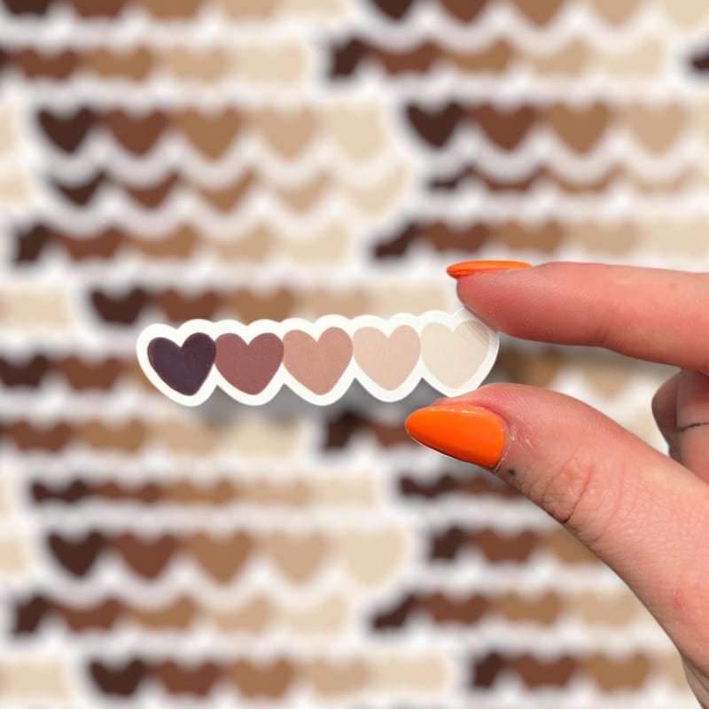 Corazón stickers - Etsy México