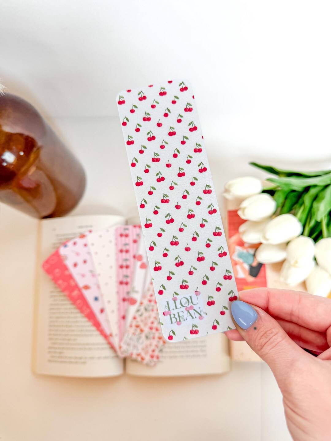 Berry Bookmarks: Handmade Cardstock With Matte Finish - Etsy