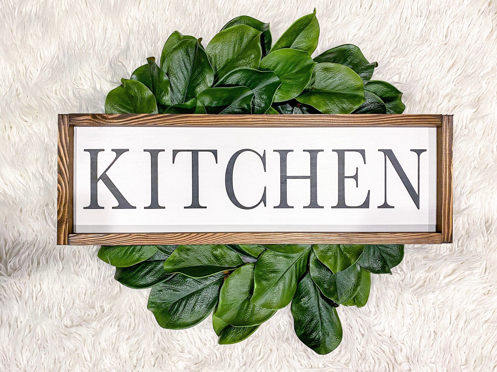 Farmhouse Kitchen Sign Black and White Sign Framed Kitchen - Etsy