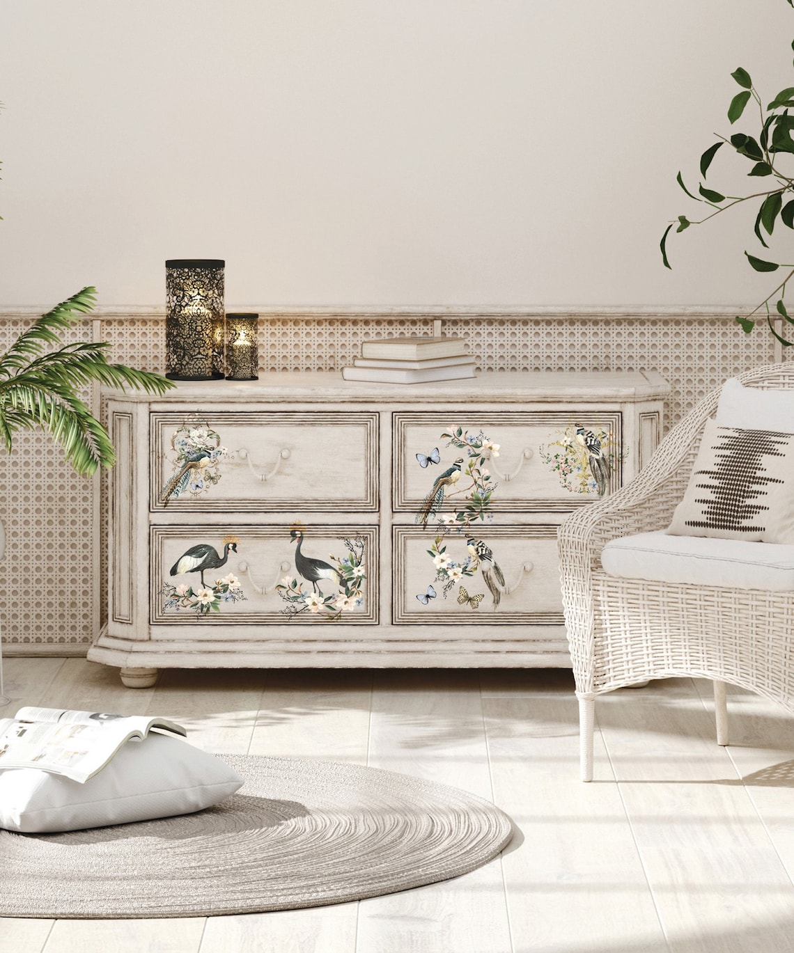 Prima Redesign Rare Birds 6"x12" Transfer Plus FREE Tips & Tricks Flyer ...