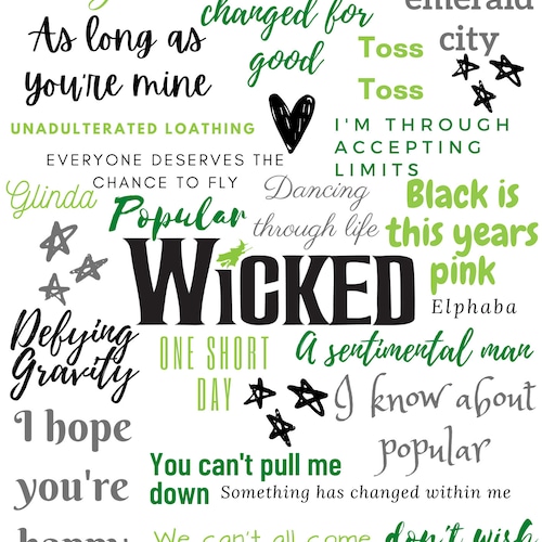 Wicked Musical Print - Etsy