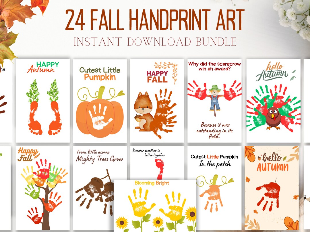 Fall Handprint Craft | Fall Craft for Kids | Autumn Craft | Footprint ...