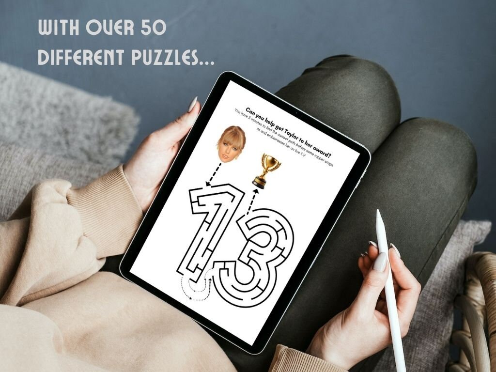 Taylor Swift Puzzles for All Ages: Crosswords, Eras Word Searches, Code ...
