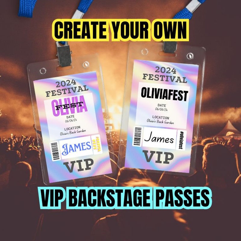 Backstage Passes - Etsy