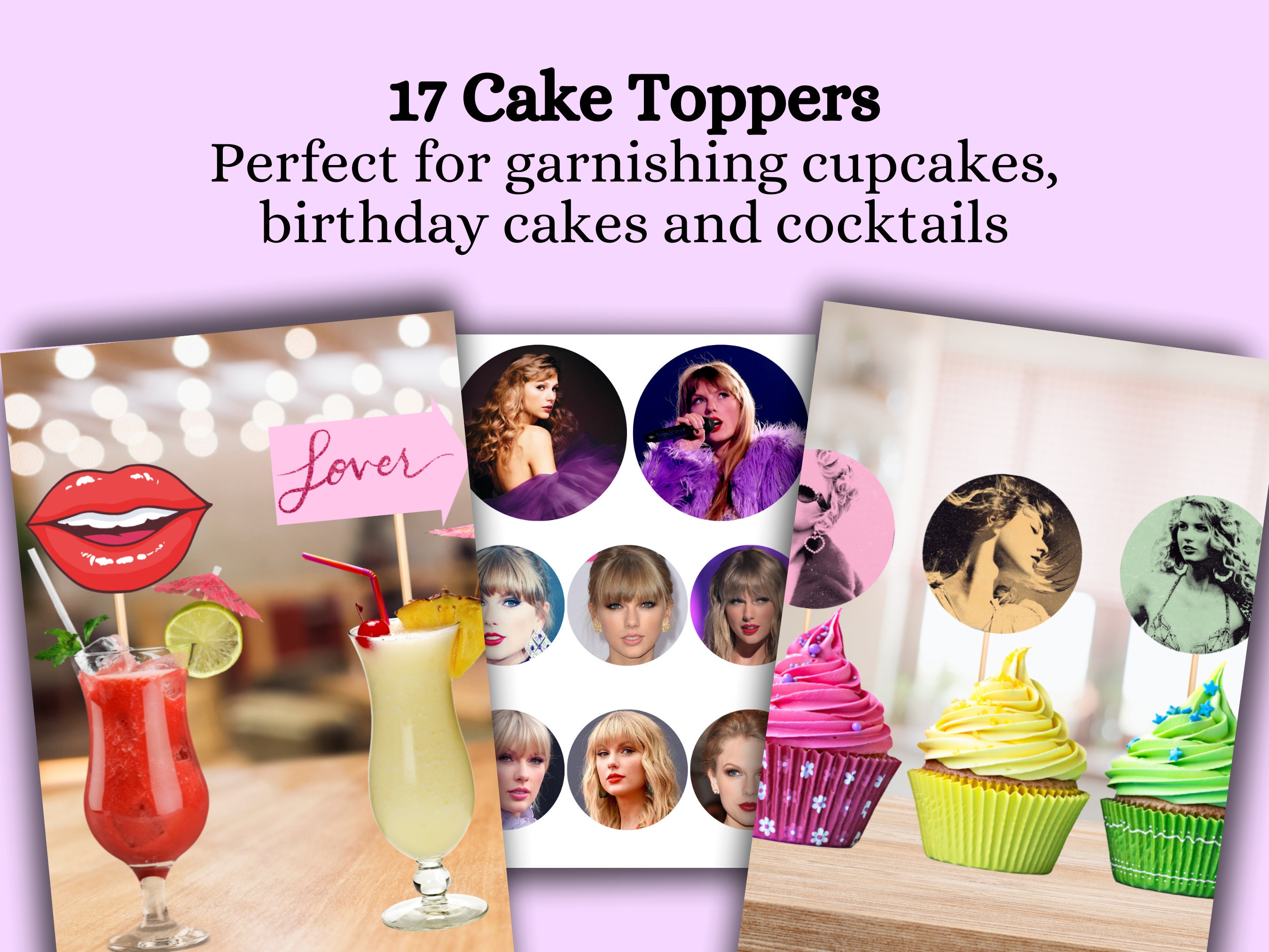 Taylor Swift Print at Home Decorations - Bunting, Face Masks, Eras ...