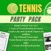 Tennis-themed Party Bundle Pack | Printable Tennis Bunting, Tennis ...