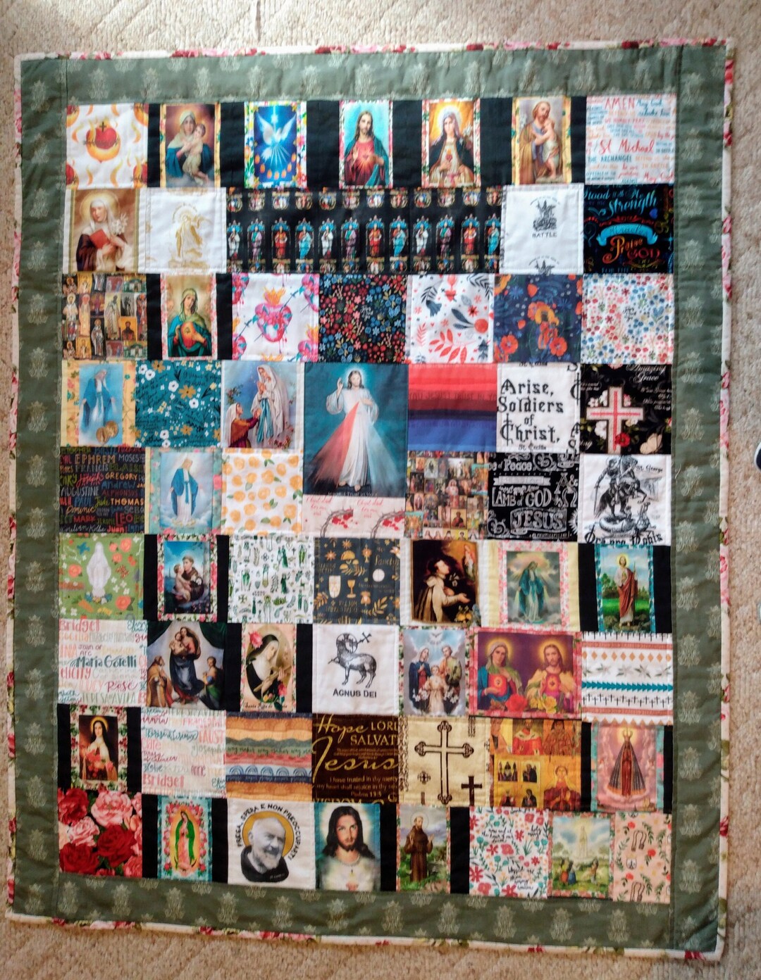 Catholic Art Quilt Kit - Etsy