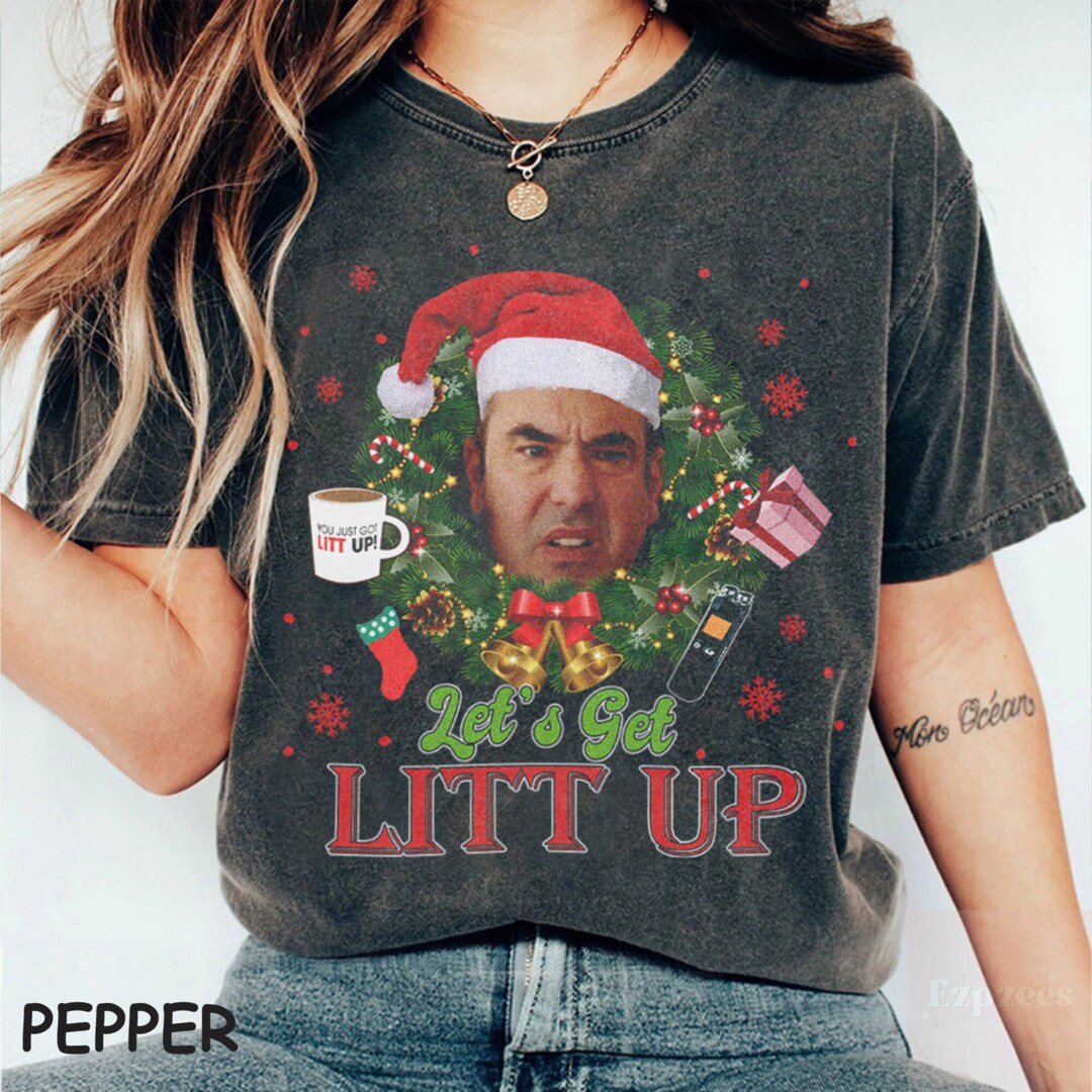 Louis Litt Christmas Funny Sweatshirt Let's Get Litt up - Etsy