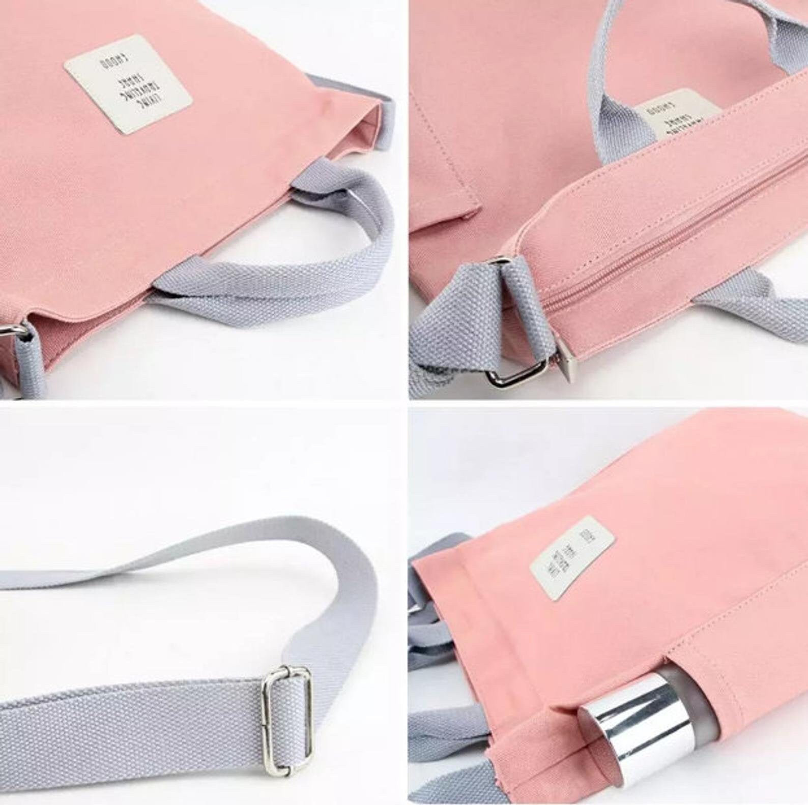 Canvas School Bag Crossbody Bag Canvas Tote Bag Cotton Eco - Etsy