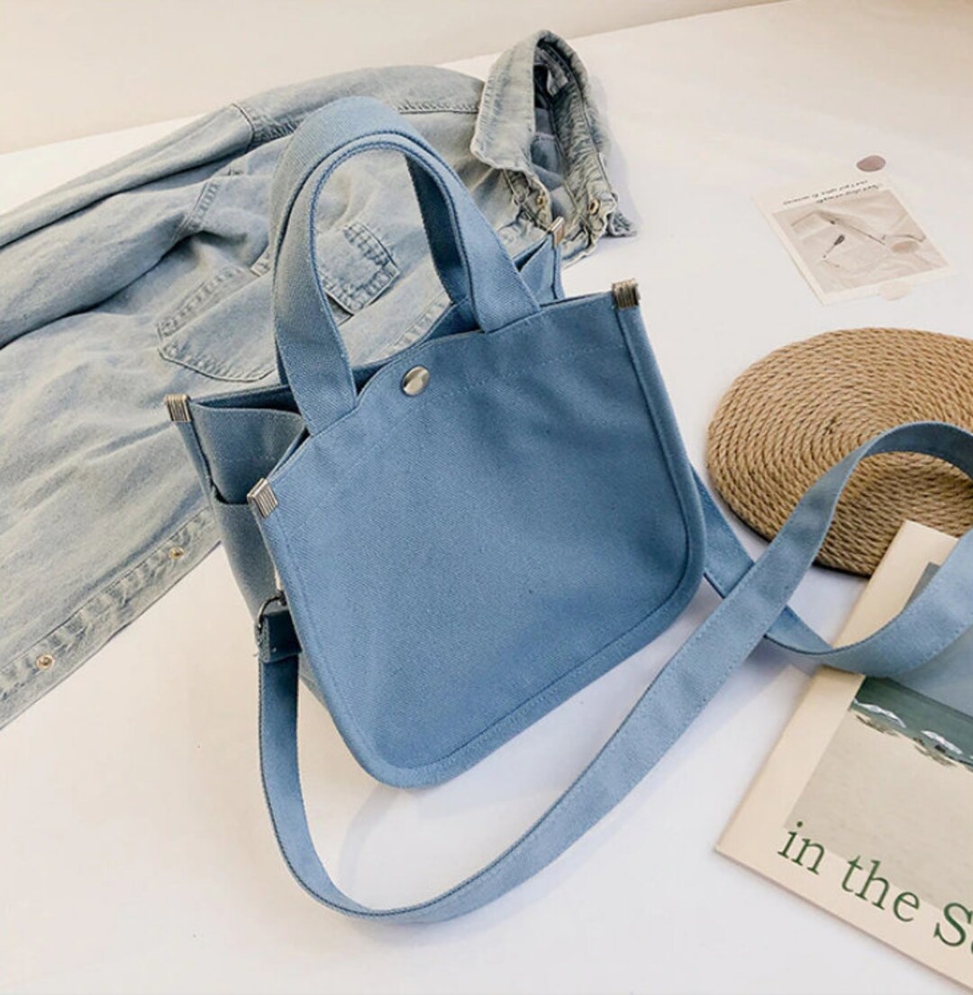 Canvas Crossbody Bag Mini Canvas Tote Bag Cotton Eco Bag - Etsy