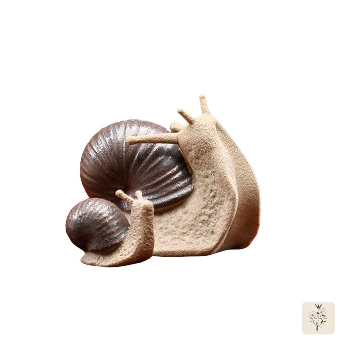 Ceramic Snail Decor, Snail Ornament, Decorative Snail Figurine, Snail ...