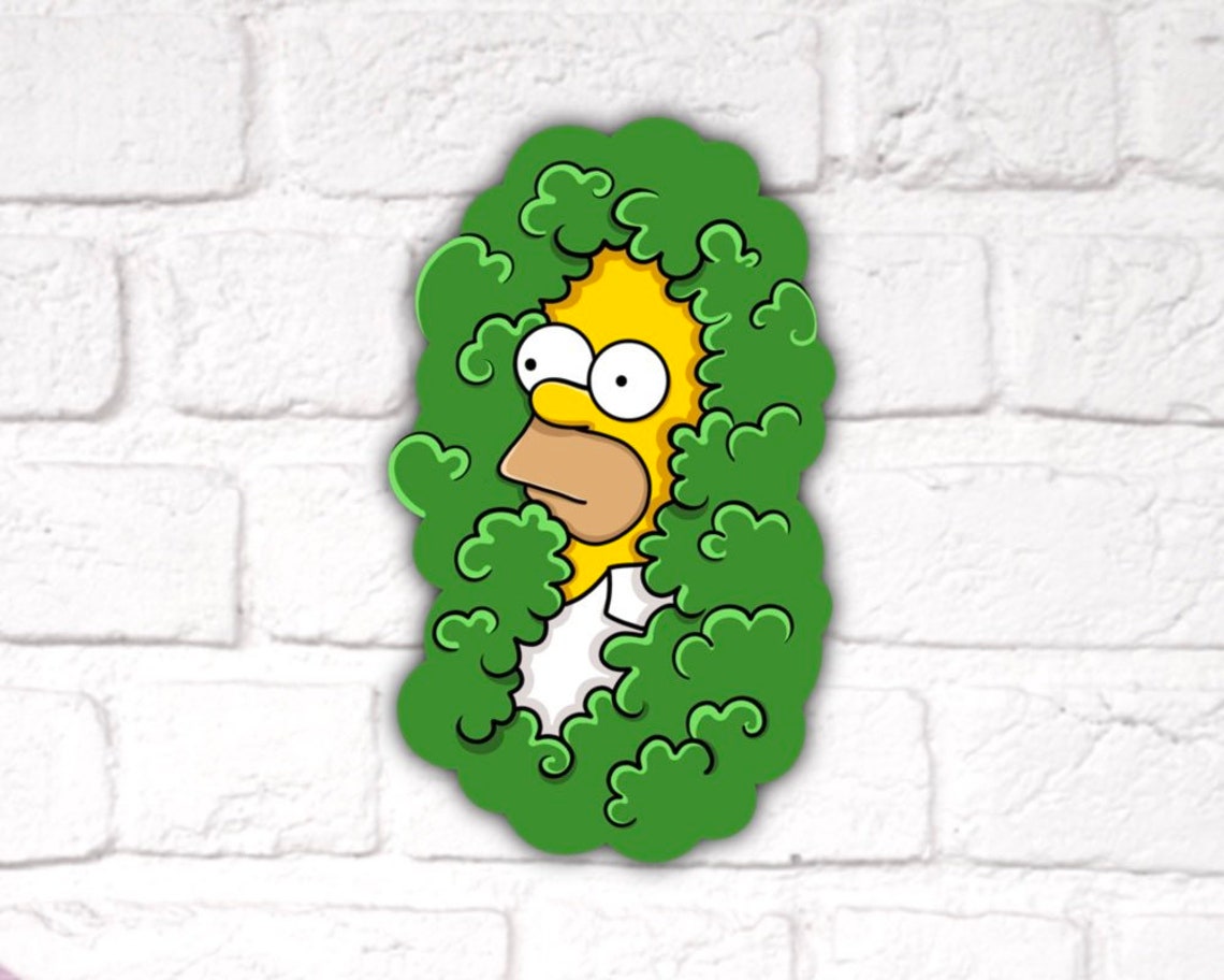 Awkward Homer Gif Meme Sticker Simpsons Vinyl Sticker Decal - Etsy