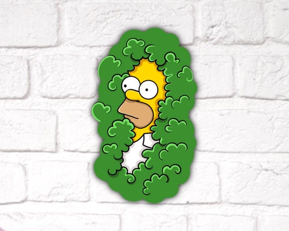 Awkward Homer Gif Meme Sticker Simpsons Vinyl Sticker Decal | Etsy