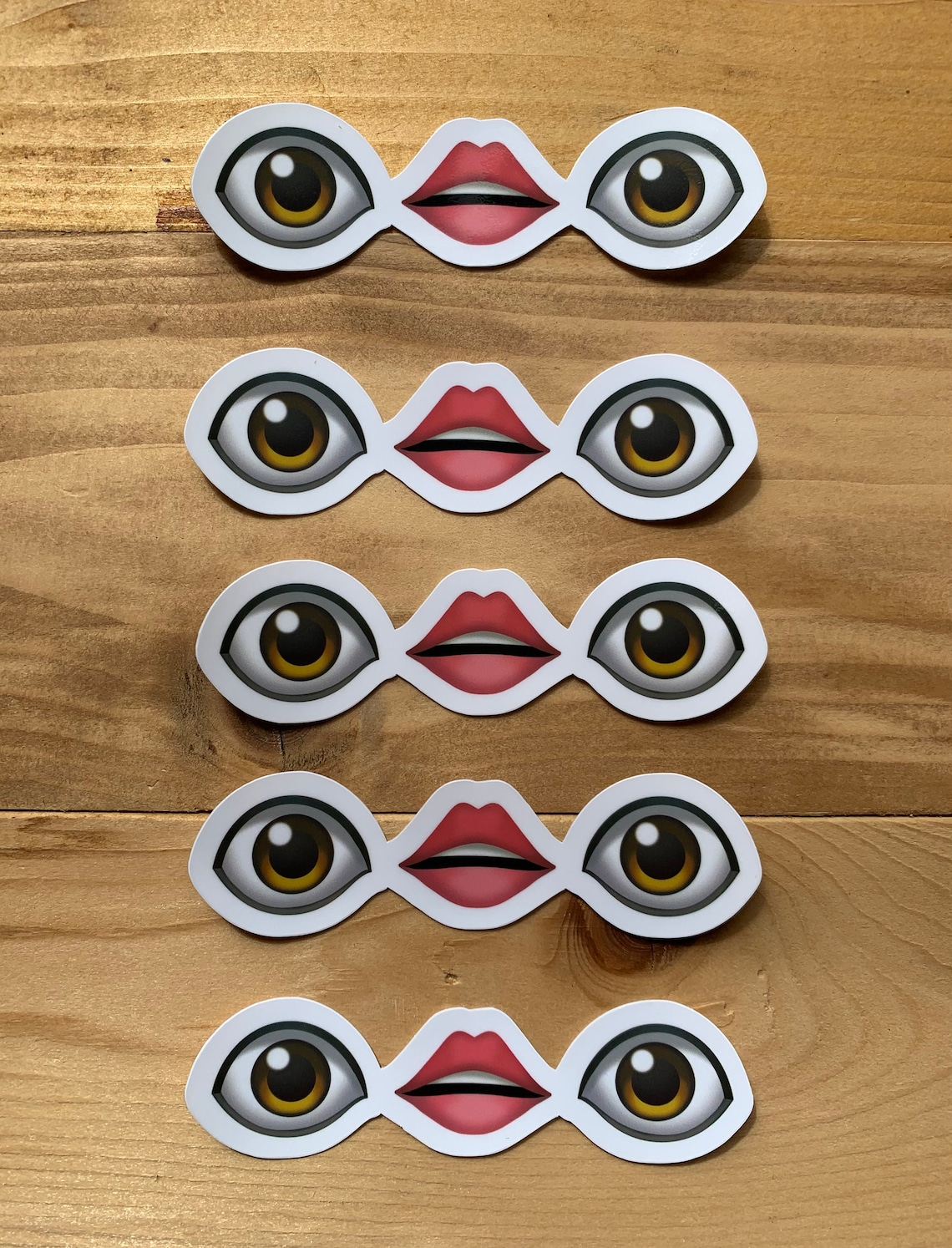 Meme Eye Mouth Eye Vinyl Emoji Stickers Emoji Sticker Pack - Etsy