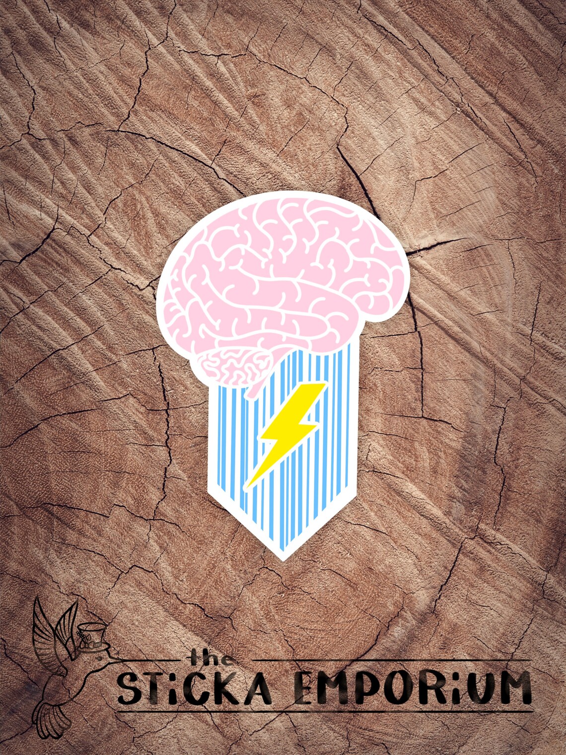Meme Brain Storm Vinyl Stickers - Etsy