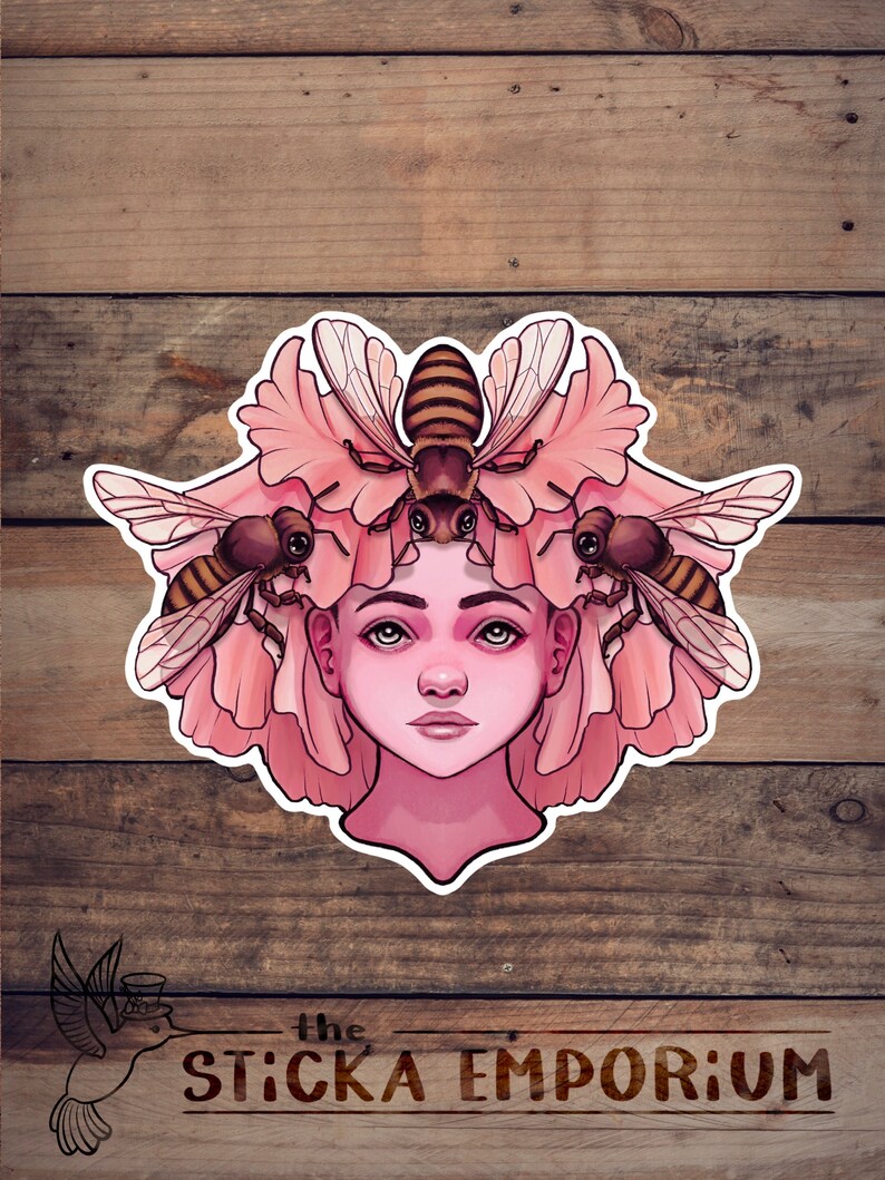 Pink Peony Fairy Nymph Die Cut Sticker - Etsy