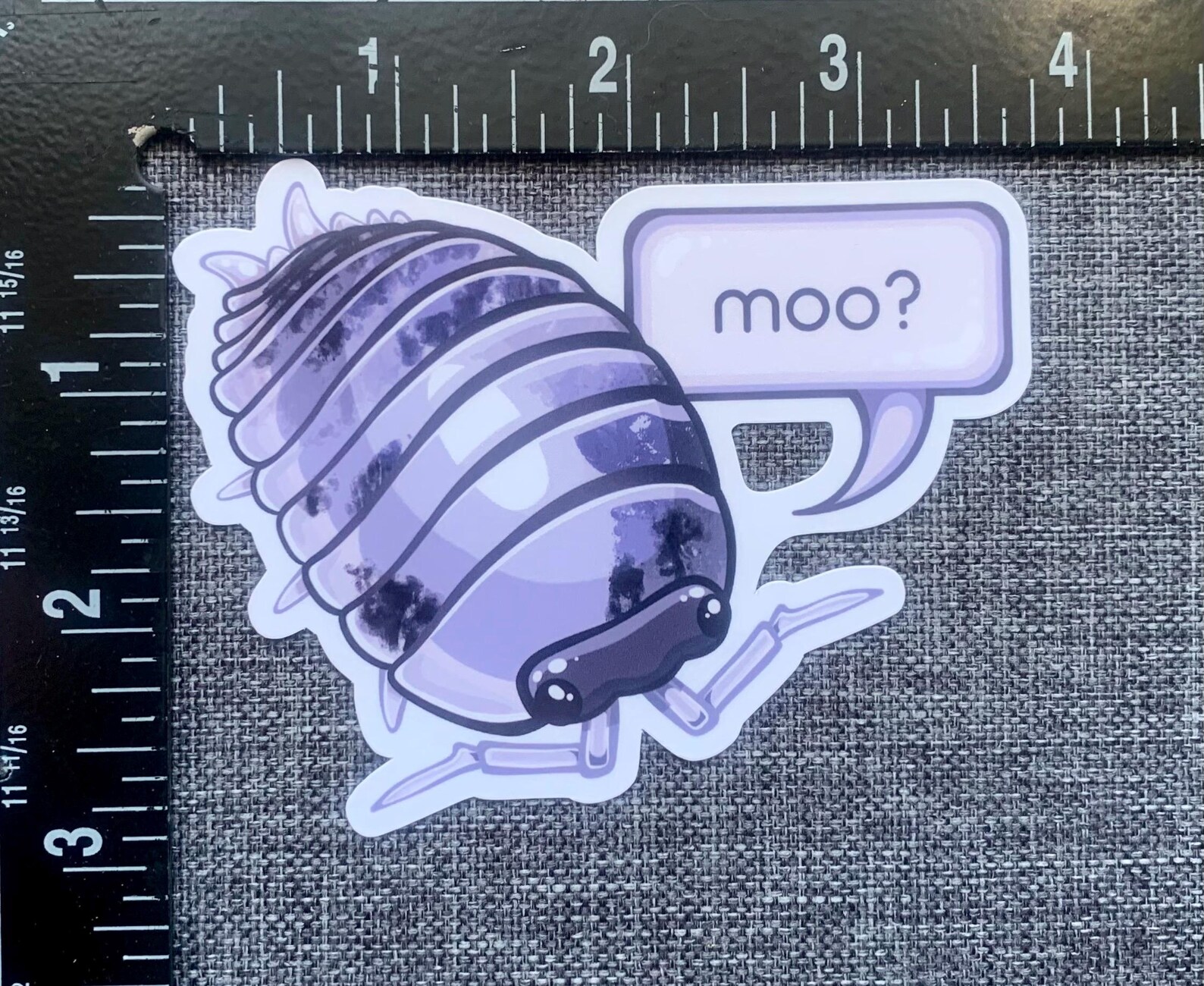 Dairy Cow Isopod Waterproof Sticker - Etsy