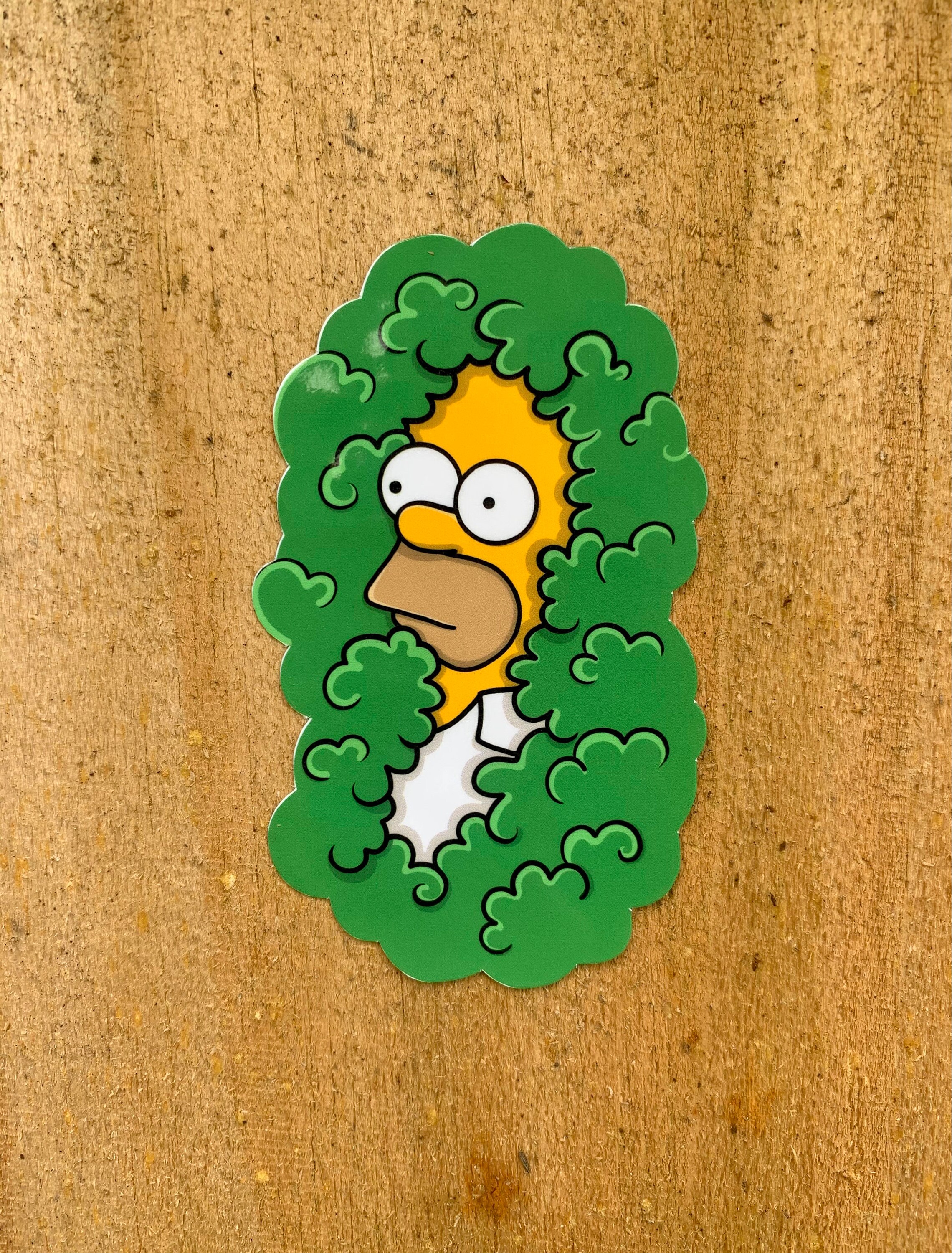 Awkward Homer Gif Meme Sticker Simpsons Vinyl Sticker Decal - Etsy