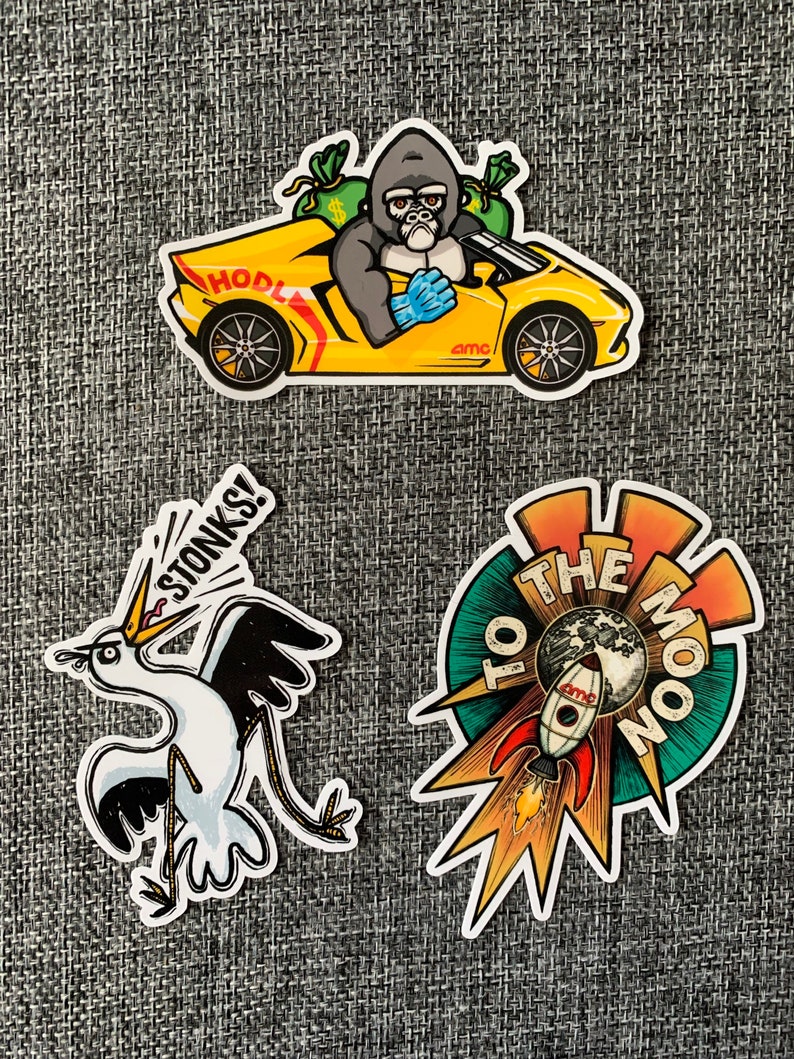 AMC to the Moon Waterproof Vinyl Sticker Decal - Etsy