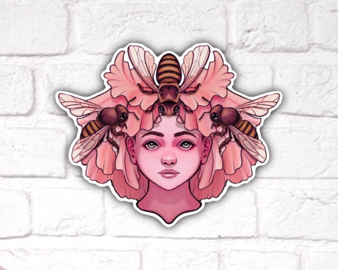 Pink Peony Fairy Nymph Die Cut Sticker - Etsy
