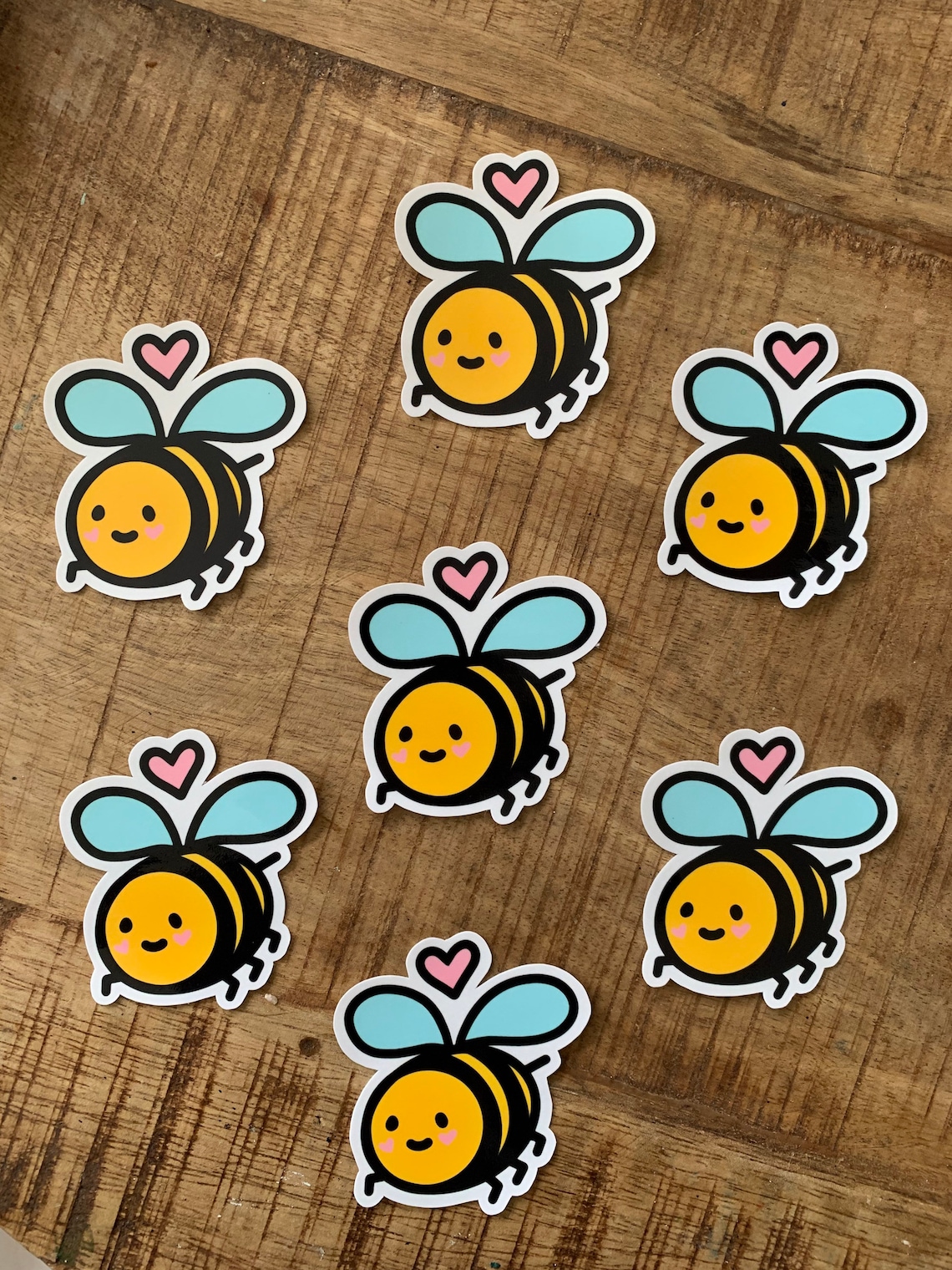 Bee Love Cute Aesthetic Die Cut Sticker | Etsy